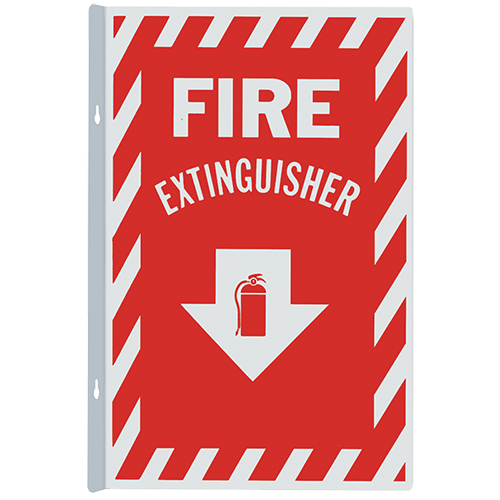 Aluminum 8X12 Double Sided FIRE Extinguisher Sign - Amerex Fire ...